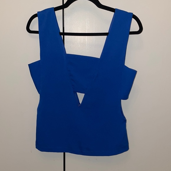 Tobi | Tops | Tobi Sp Blue Cut Out Blouse | Poshmark